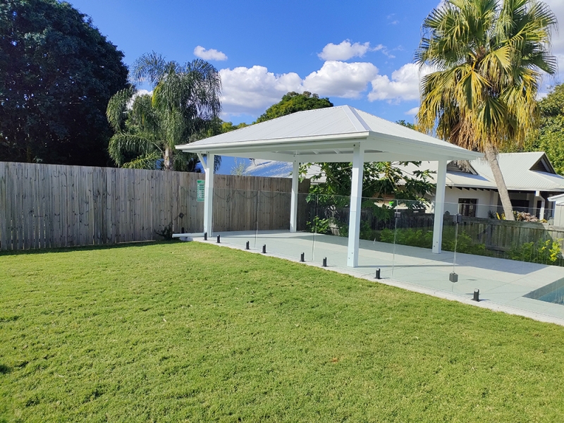 Large White Gazebo with VJ Ceiling | Hamptons Style Gazebo | Sherwood ...