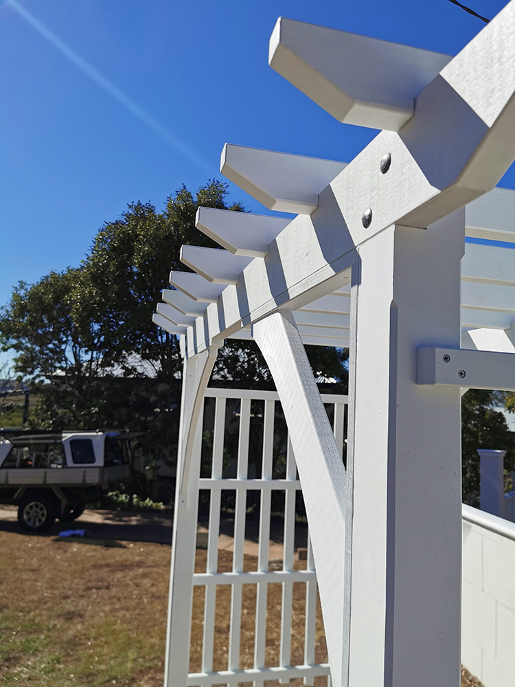 White Entrance Arbour | Arbour Pergola | White Arbour Pergola | Arbour ...