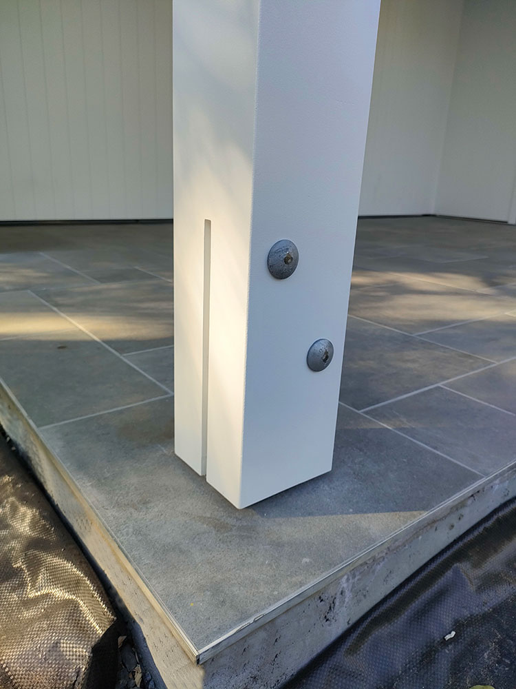 White and Grey Hamptons Style Cabana Gazebo | Norman Park | Brisbane