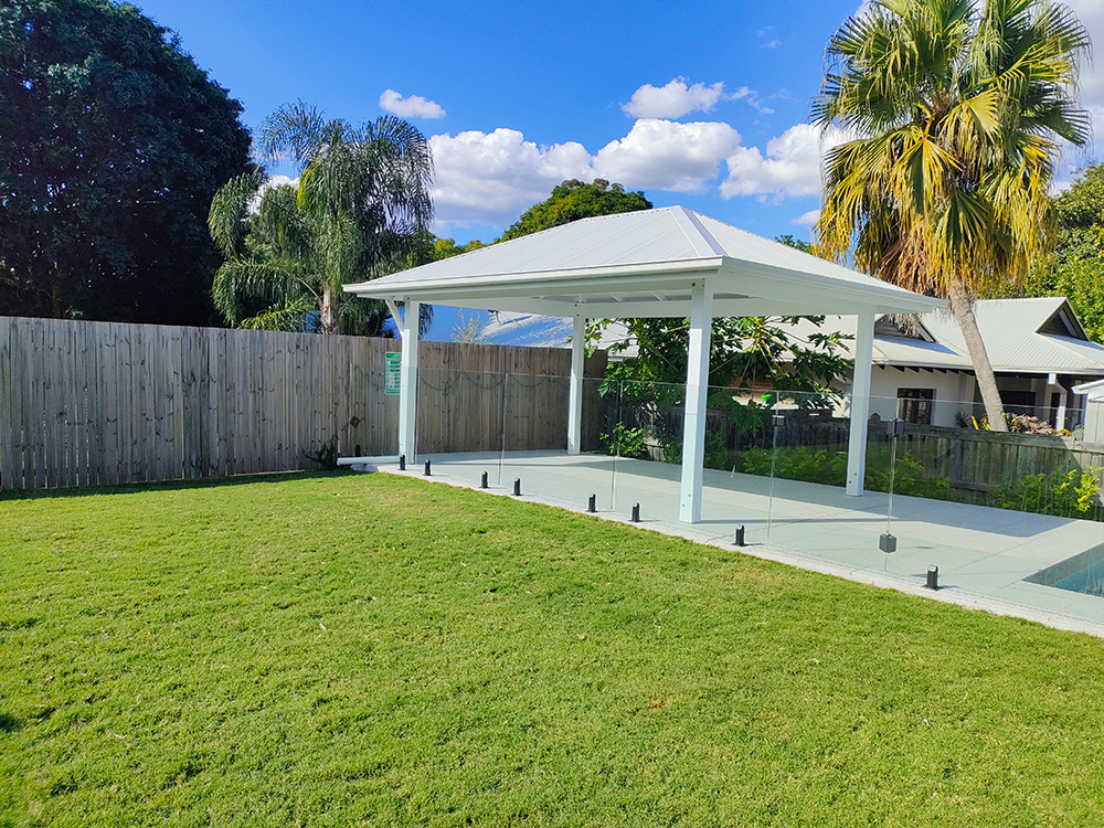 Large White Gazebo with VJ Ceiling | Hamptons Style Gazebo | Sherwood ...