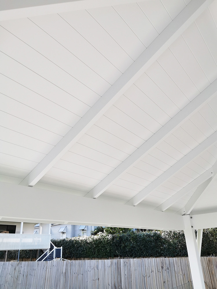 Large White Gazebo with VJ Ceiling | Hamptons Style Gazebo | Sherwood ...