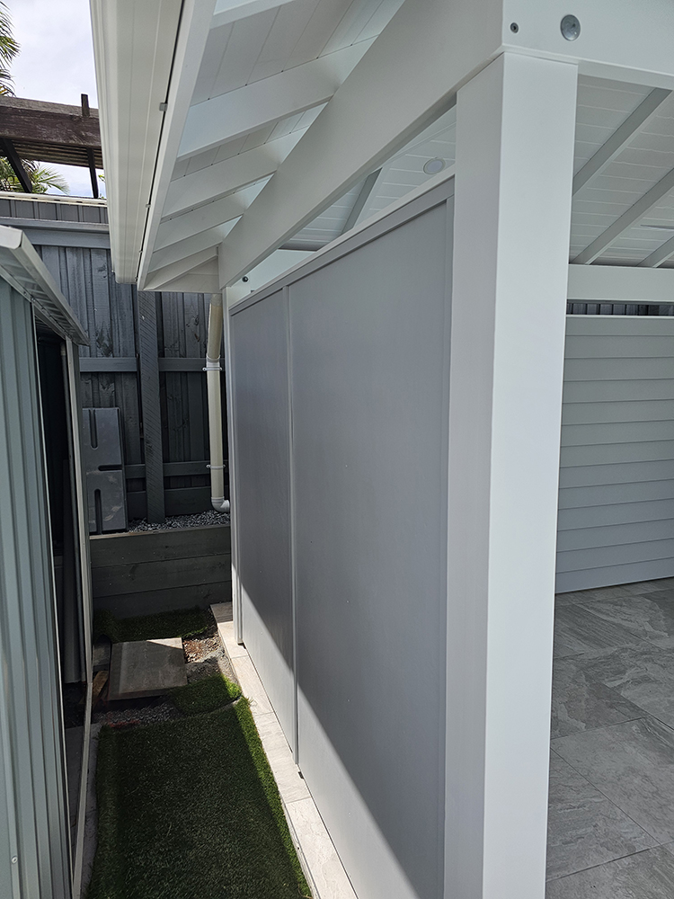 White and Grey Hamptons Style Pool Cabana Gazebo | Victoria Point ...