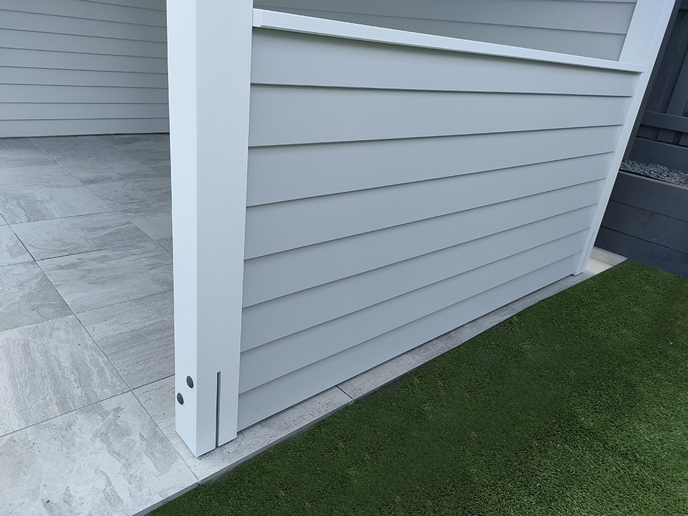 White and Grey Hamptons Style Pool Cabana Gazebo | Victoria Point ...